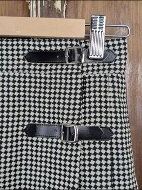 Manhattan | Skirts | Vintage Manhattan Black Cream Checker Pleated Mini ...